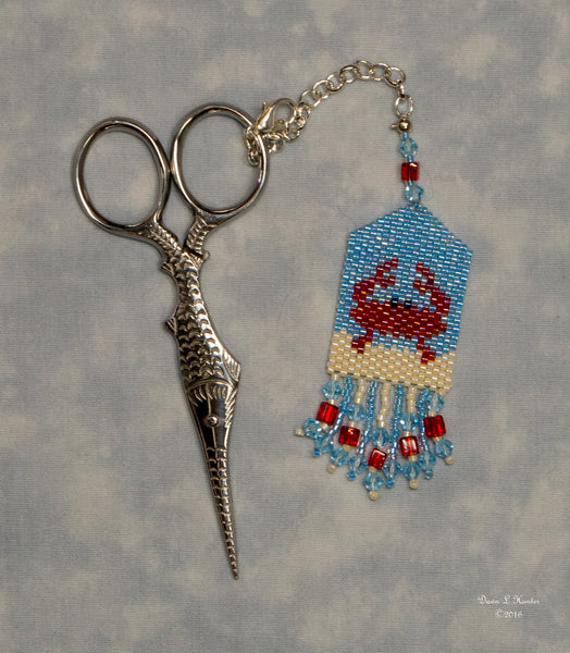 Beach (Crab) Scissor Fob Pattern Only – Creative Angle