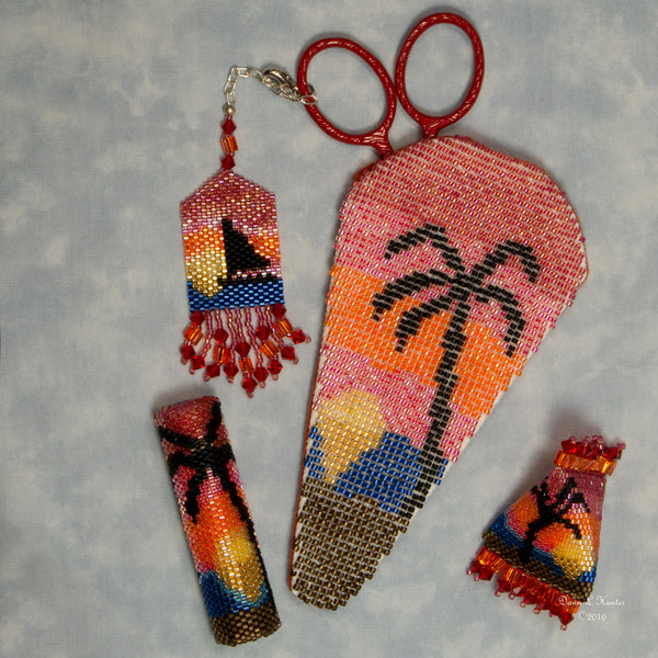 Sunset Scissor Fob Pattern Only – Creative Angle